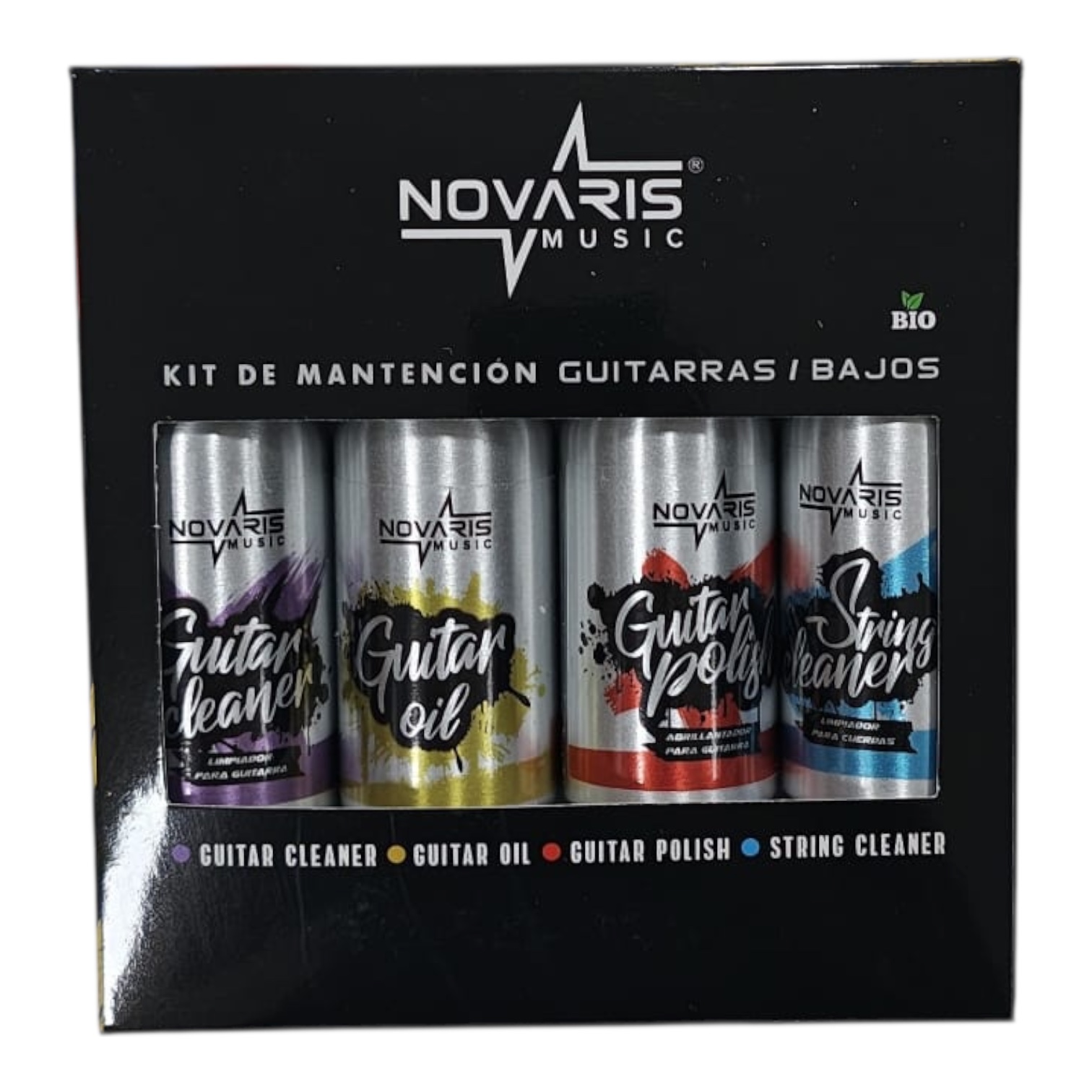 Set de limpieza de guitarra y otros instrumentos de cuerda Novaris – LA ...